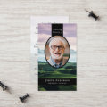 Oval Photo Golf Course Funeral Memorial Card | Zazzle
