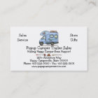 Cute RV Vintage Teardrop Camper Travel Trailer Business Card | Zazzle.com