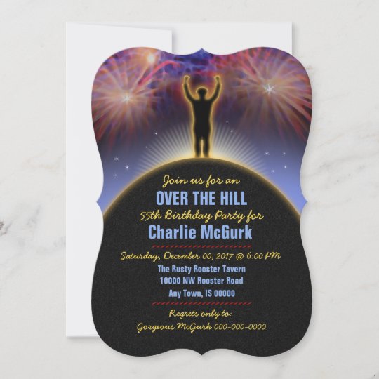 Over The Hill Birthday Party Invitation | Zazzle.com