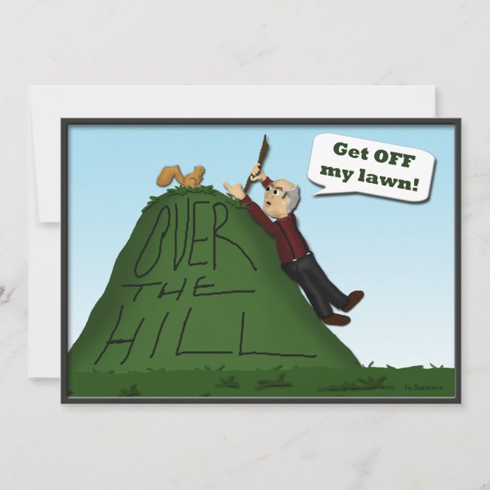 Over the Hill Birthday Party Invitations | Zazzle.com