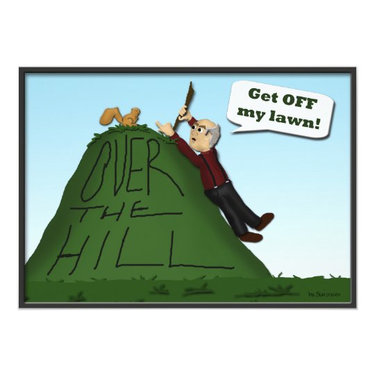 Over the Hill Birthday Party Invitations | Zazzle.com