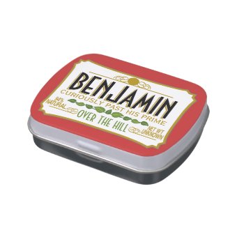 Over the Hill Birthday Party Mints Candy Tin | Zazzle