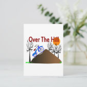 "Over The Hill" Funny Birthday Gifts Postcard | Zazzle
