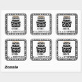 Over The Hill Surprise Birthday Party Square Sticker | Zazzle