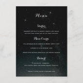 Over the Moon and Starry Night Wedding Menu | Zazzle