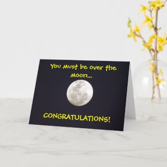 Over the Moon Card | Zazzle