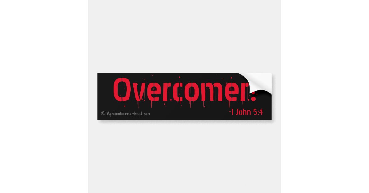 Overcomer! Christian Bumper Sticker | Zazzle