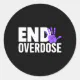 Overdose Awareness - End Overdose Awareness Classic Round Sticker | Zazzle