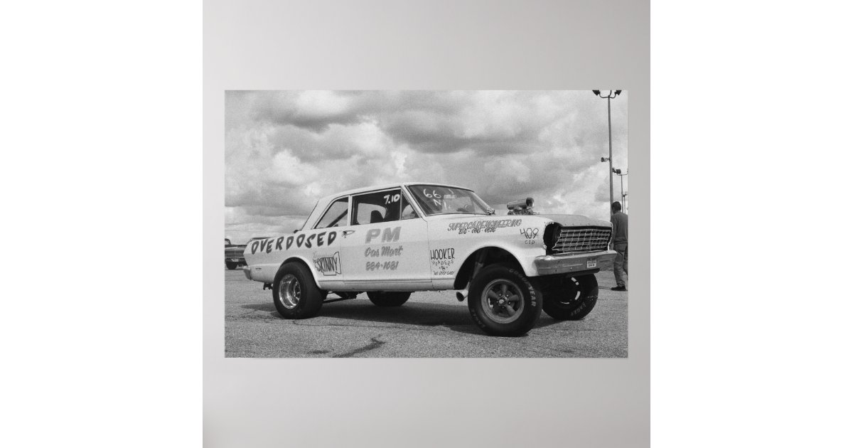 Overexposed Nova Gasser - Vintage Drag Poster | Zazzle