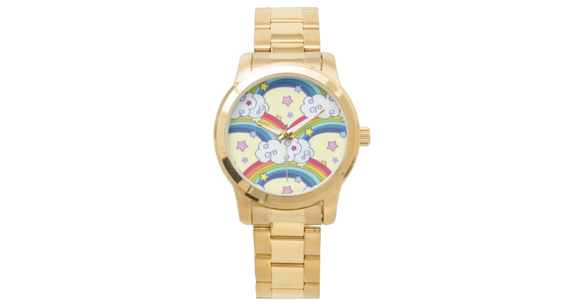 overlap rainbow watch | Zazzle