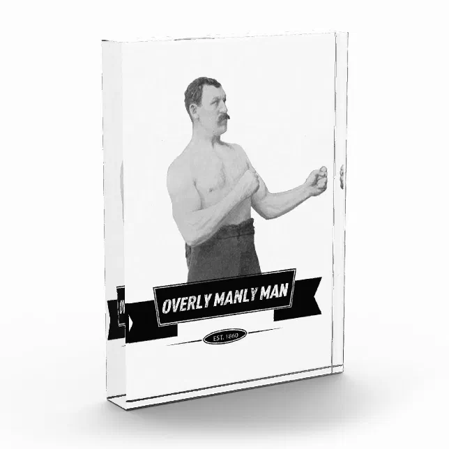Overly Manly Man Award | Zazzle