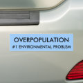 OVERPOPULATION, #1 ENVIRONMENTAL PROBLEM BUMPER STICKER | Zazzle