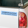 OVERPOPULATION, #1 ENVIRONMENTAL PROBLEM BUMPER STICKER | Zazzle