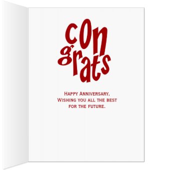 Oversized 40th Anniversary Ruby Congratulations Card | Zazzle