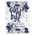 Oversized Navy Goodbye Farewell Card | Zazzle