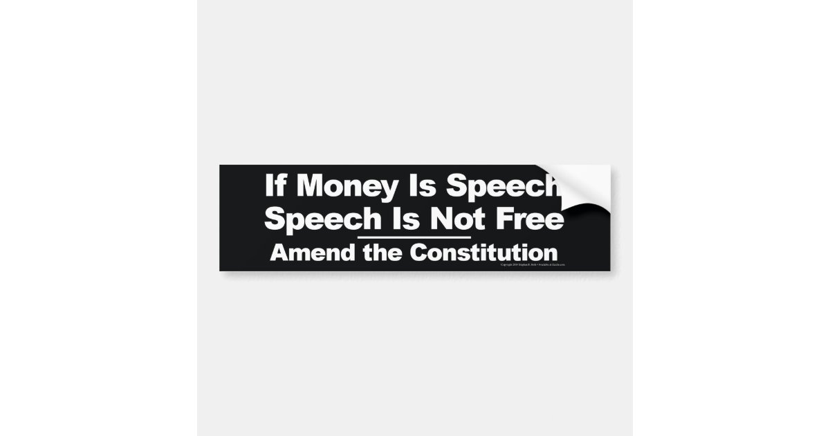 Overturn Citizens United! Bumper Sticker | Zazzle
