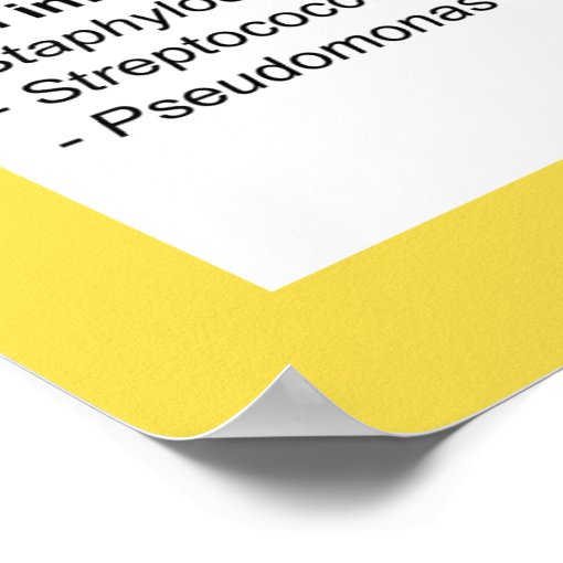 Overview of Bacterial Infections Poster | Zazzle