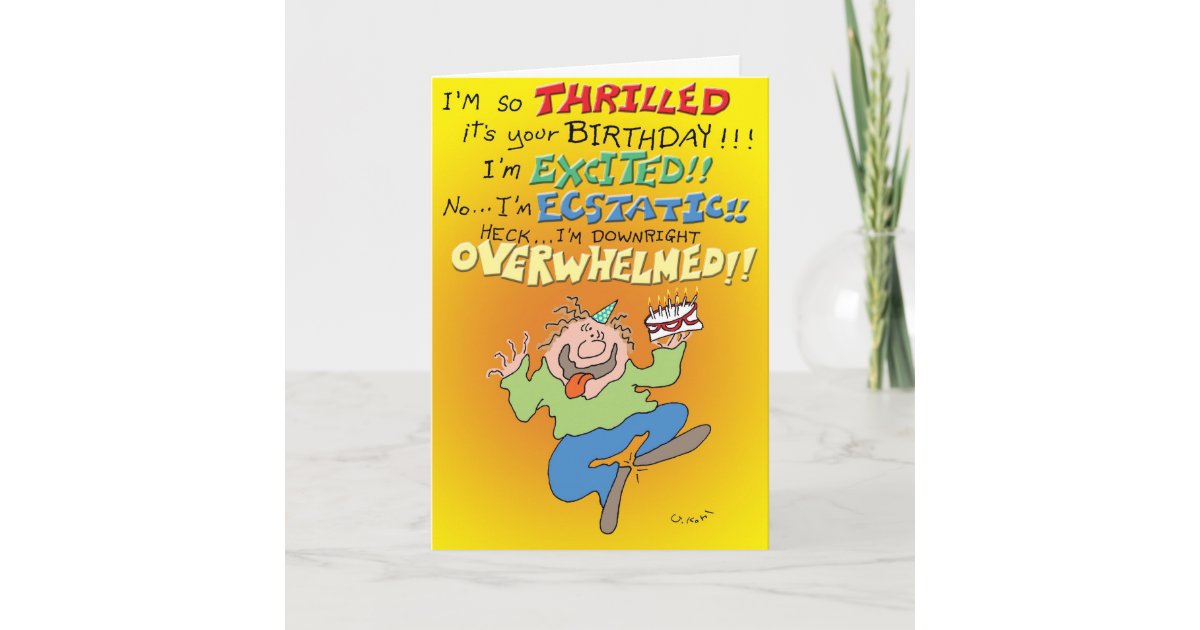 Overwhelmed Card | Zazzle