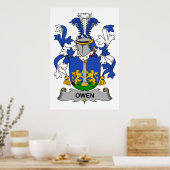 Owen Family Crest Poster | Zazzle