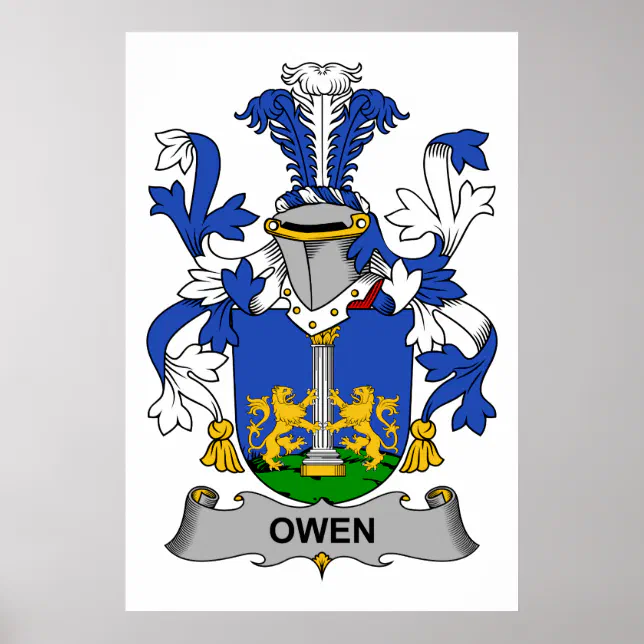 Owen Family Crest Poster | Zazzle