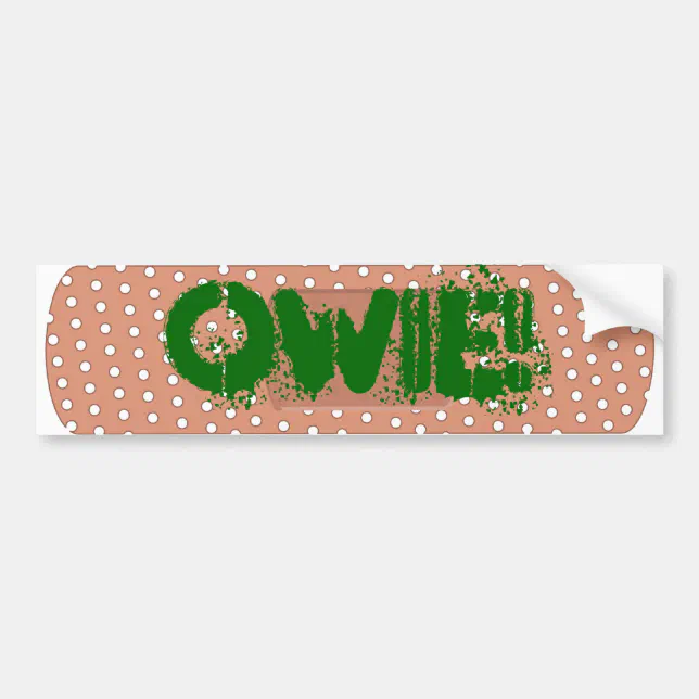 Owie! Bumper Sticker | Zazzle