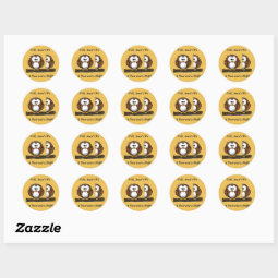 Owl A Hoot and a Half Classic Round Sticker | Zazzle