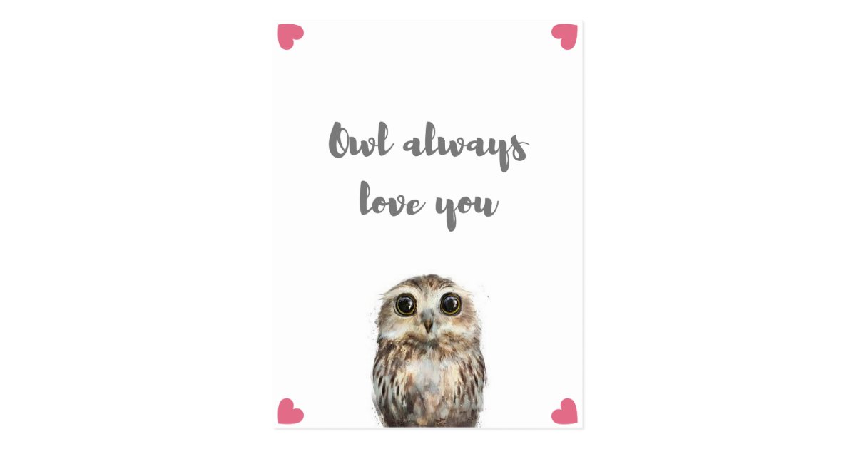 Owl Always Love You Postcard | Zazzle.com