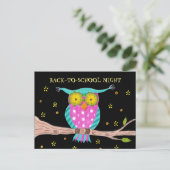 Owl Back-to-School Night Postcard Template | Zazzle