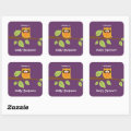 Owl Book Label / Gift Tag Sticker | Zazzle