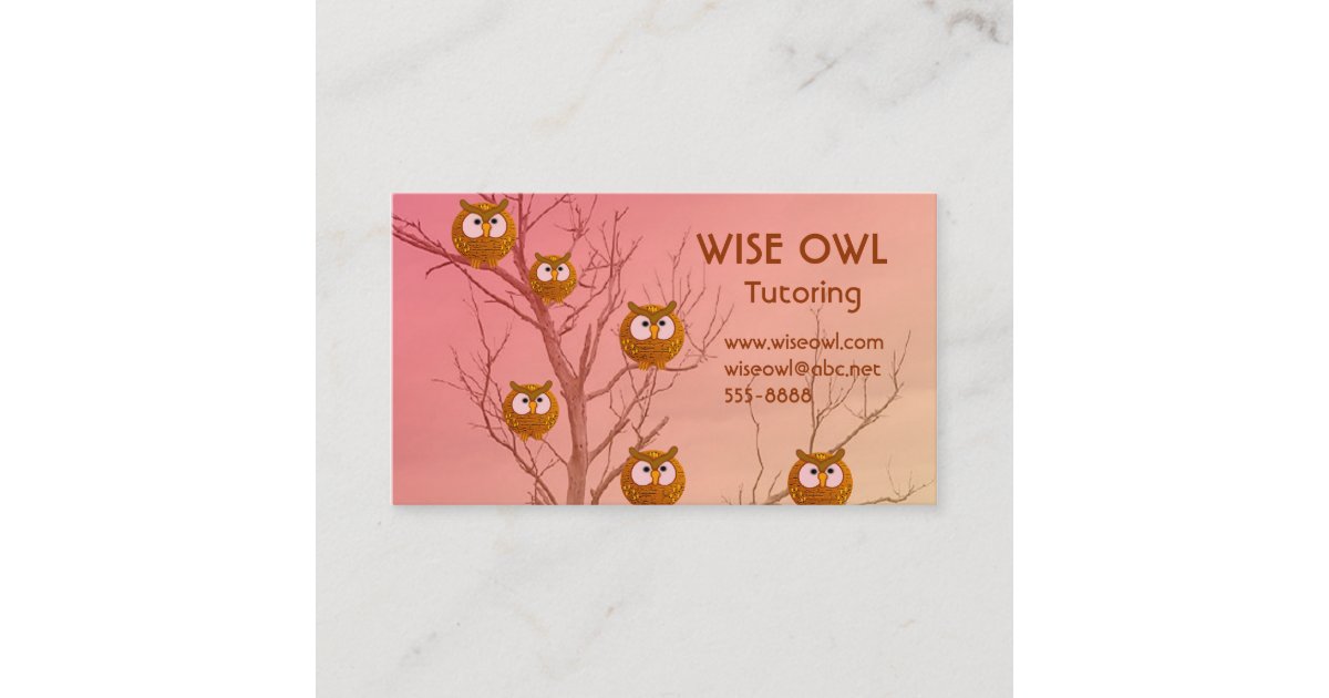 Owl Business Cards | Zazzle
