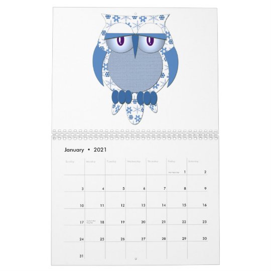Owl Calendar | Zazzle.com
