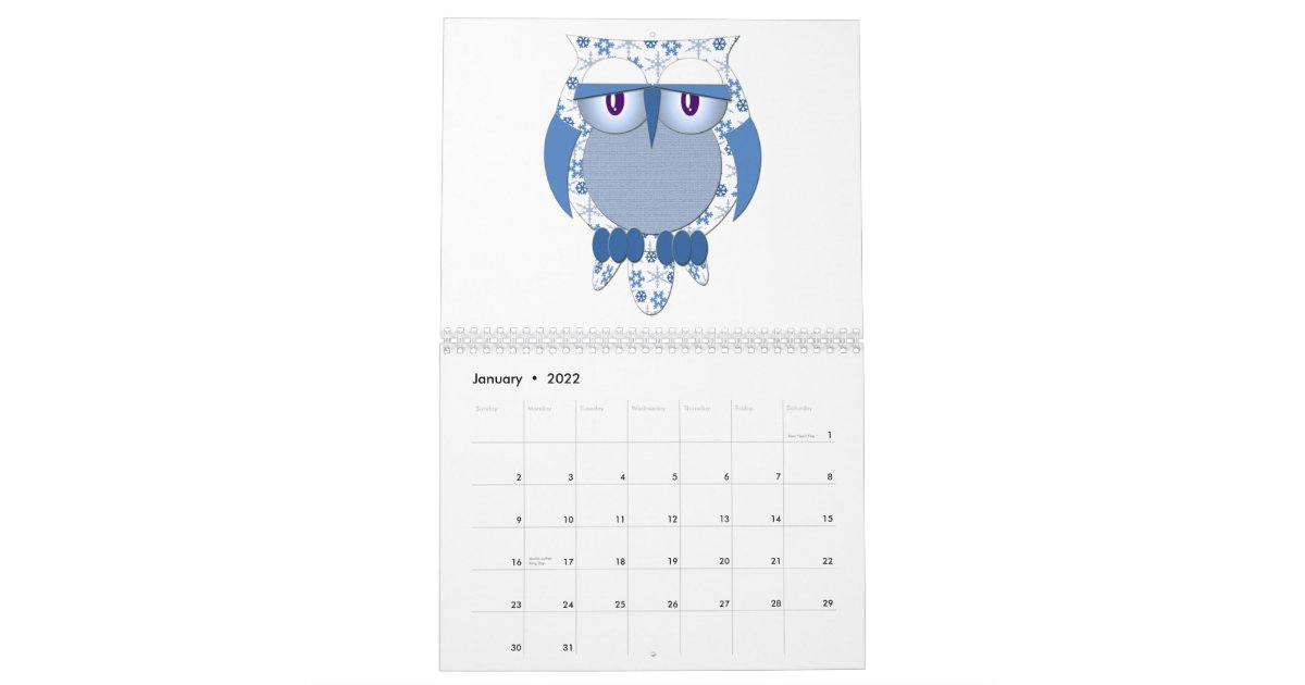 Owl Calendar | Zazzle.com