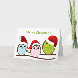Owl Christmas Card | Zazzle