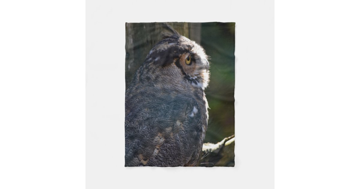 Owl Fleece Blanket | Zazzle