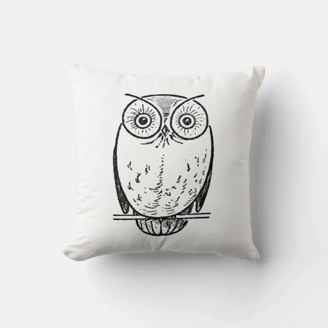Owl Hoot Throw Pillow | Zazzle