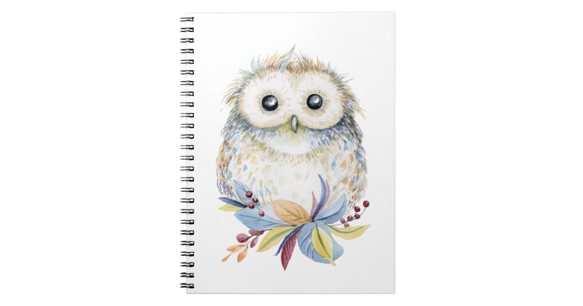 Owl Notebook | Zazzle