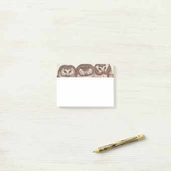 Owl post it note pad | Zazzle