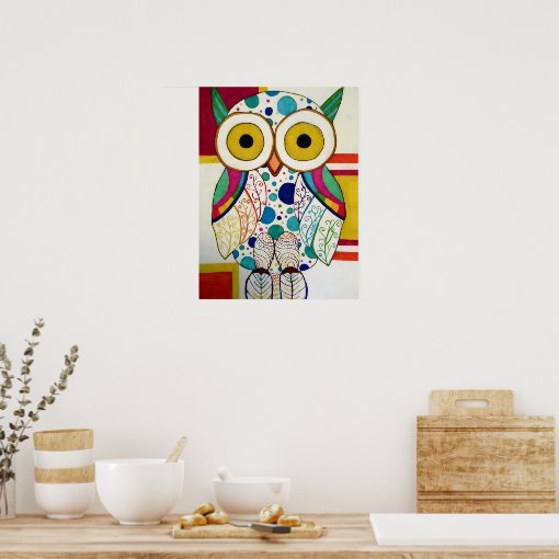 Owl poster | Zazzle