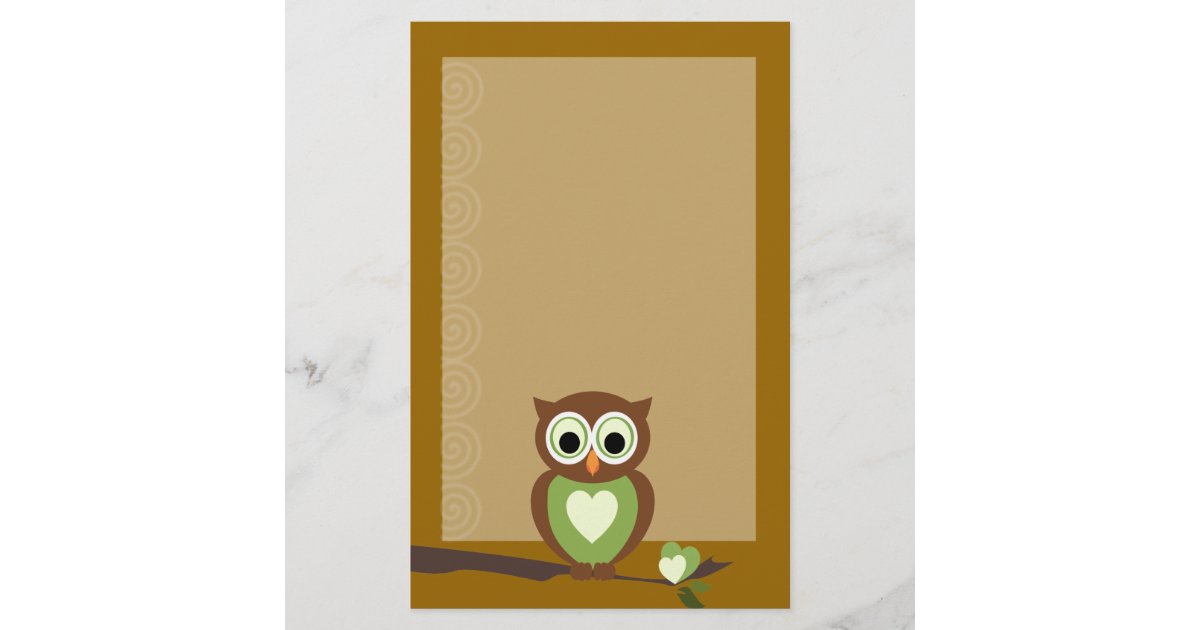 Owl Stationery | Zazzle