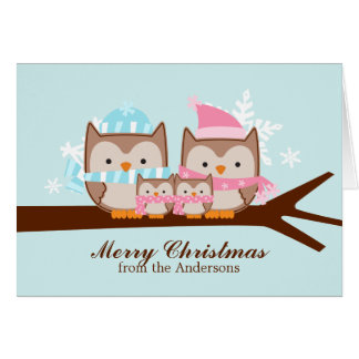 Owl Christmas Cards - Greeting & Photo Cards | Zazzle
