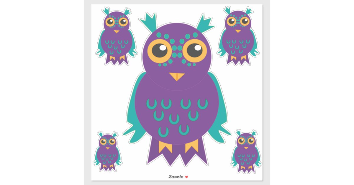 Owls Sticker | Zazzle.com