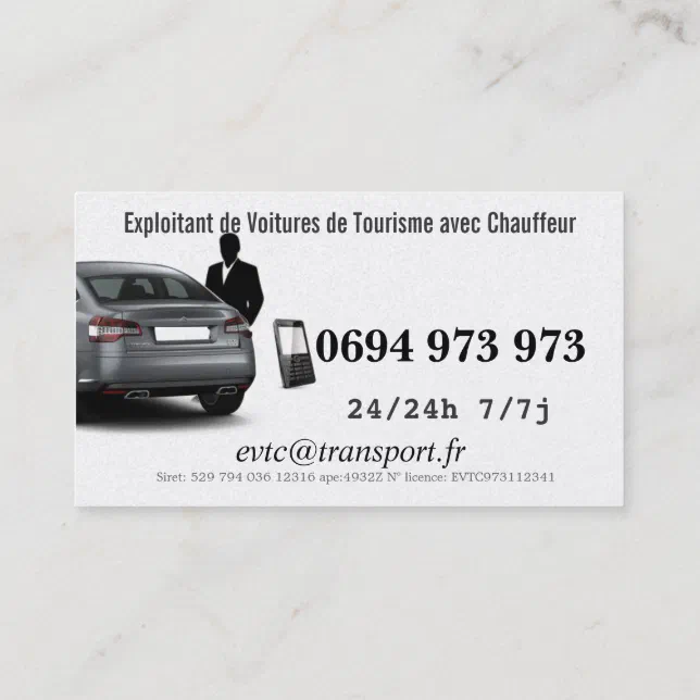 Owner of Cars of Transport with Driver Business Card | Zazzle