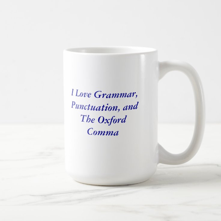 Oxford Comma Mug | Zazzle