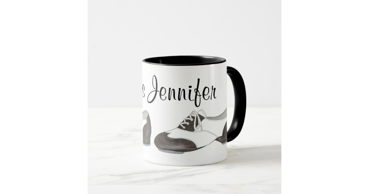 Oxford Tap Shoe Dance Teacher Personalized Tapper Mug | Zazzle
