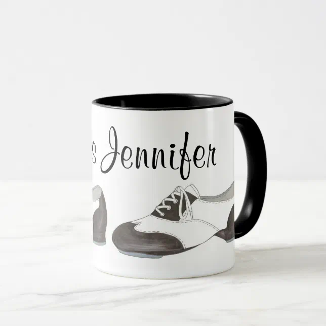 Oxford Tap Shoe Dance Teacher Personalized Tapper Mug | Zazzle