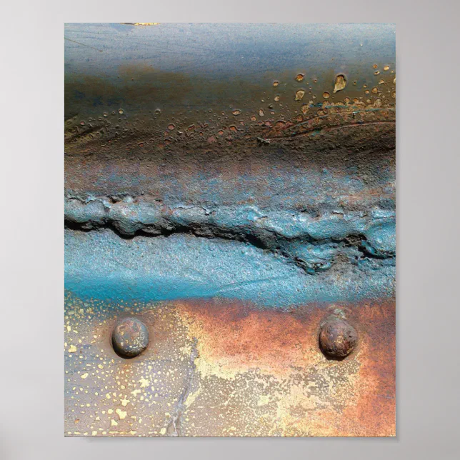 Oxidized Metal Post Poster | Zazzle