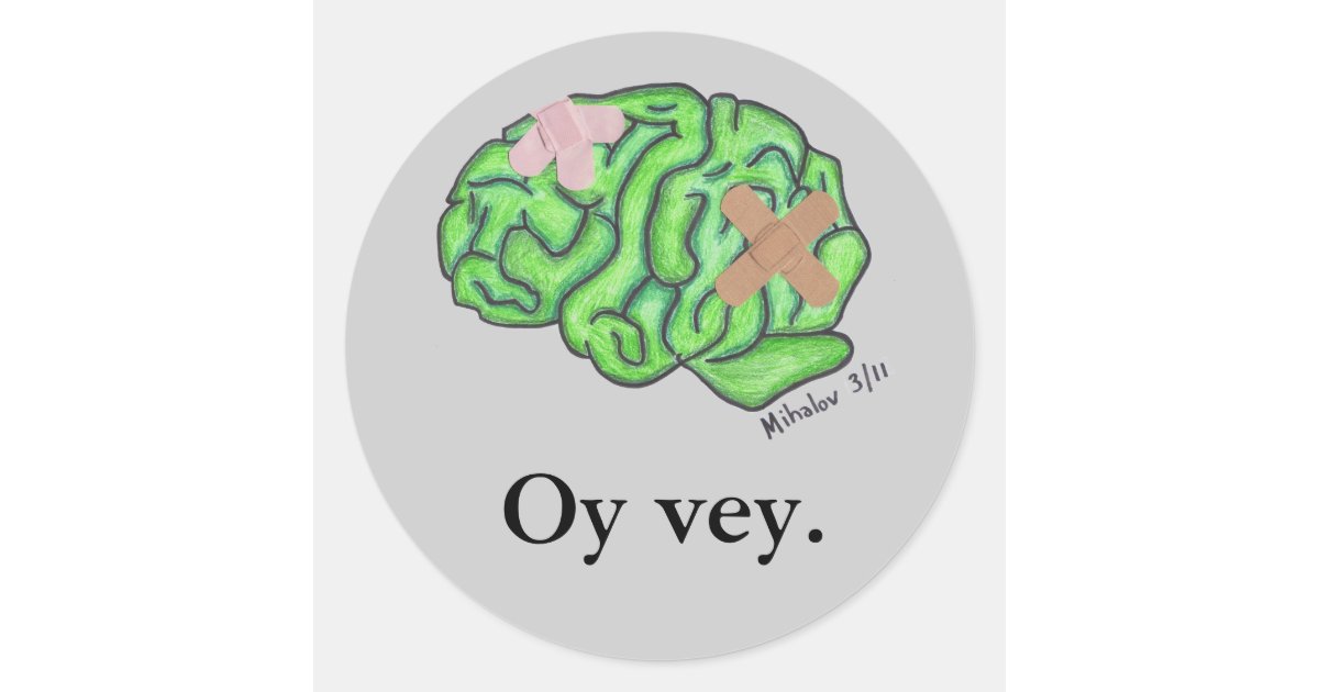 "Oy vey." stickers | Zazzle