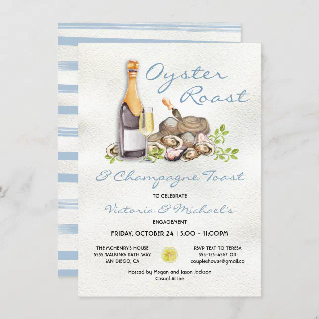 Oyster Roast Bake Party Invitation | Zazzle