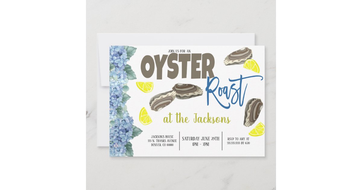 Oyster Roast Party Invitation | Zazzle