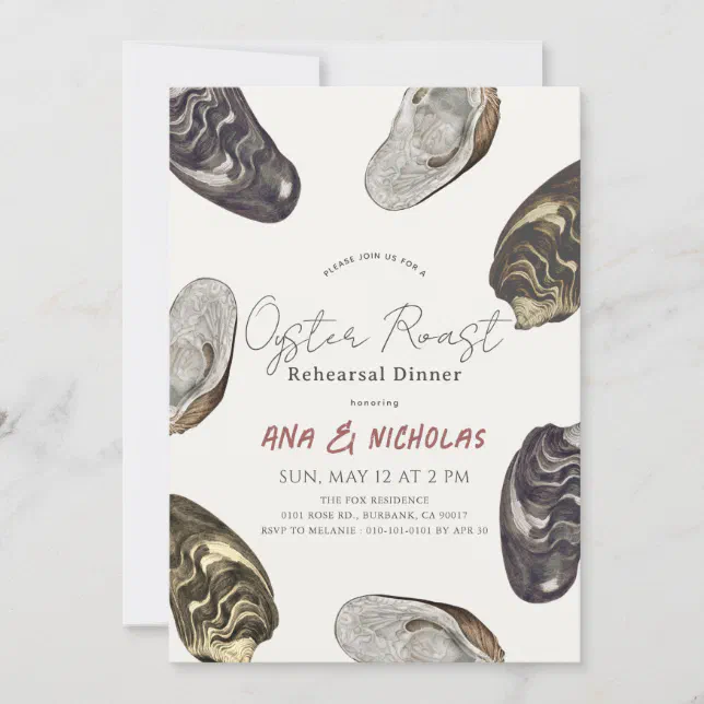 Oyster Roast Rehearsal Dinner Invitation | Zazzle